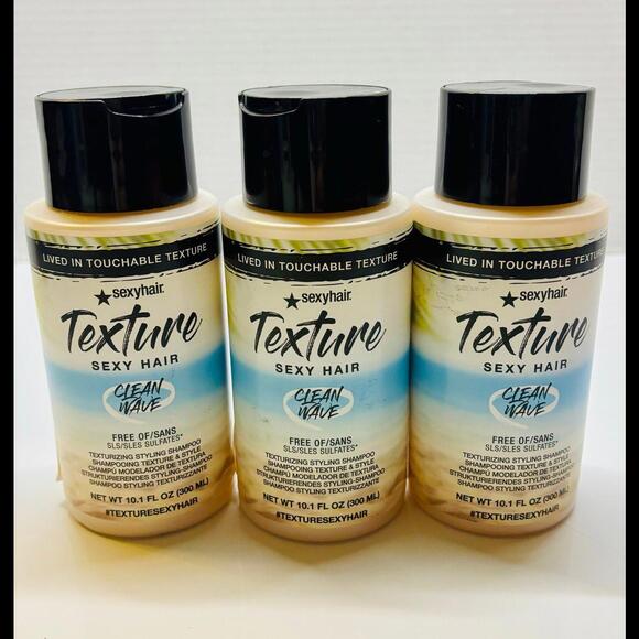Hair | Sexy Hair Texture Clean Wave Texture Shampoo3 Pack11 Oz Eachnew ...